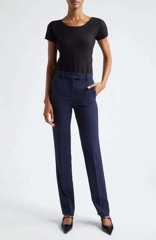 Emporio Armani Techno Gabardine Straight Leg Trousers