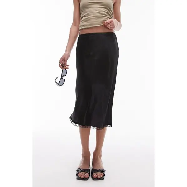 Pencil Skirt Topshop Silk Slip Skirt Midi Slip Topshop Satin Bias