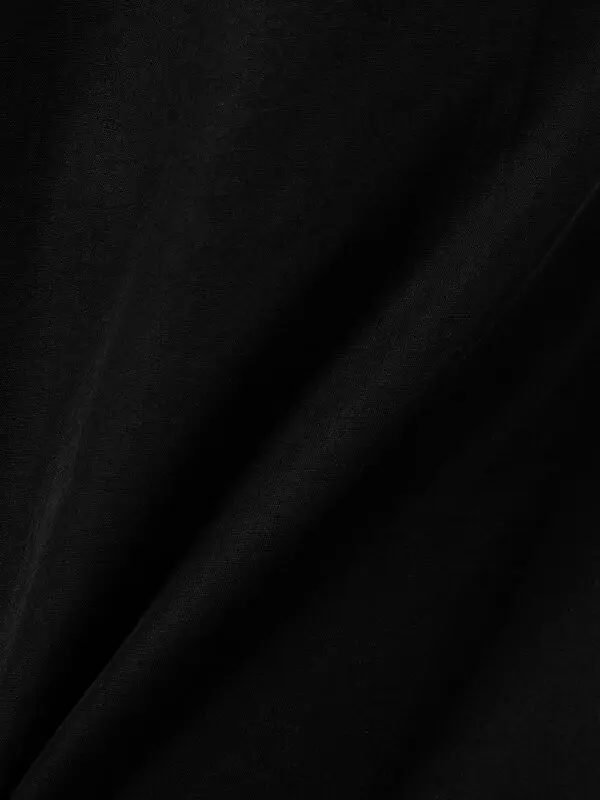 Balenciaga Lyocell-poplin Wide-leg Pants - Black
