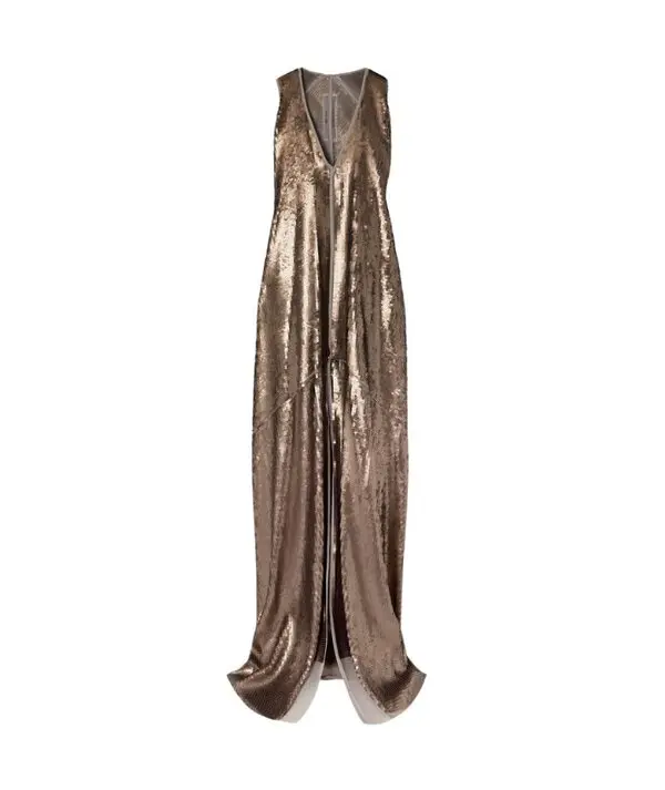 Rick Owens Dustulator' Sequined Silk Gown
