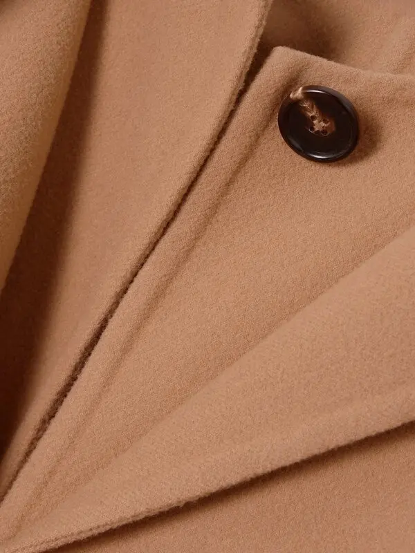 Chloé Cape-effect Layered Wool And Cashmere-blend Coat