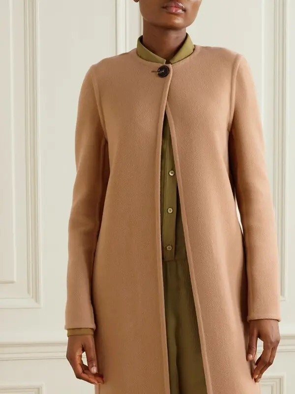 Chloé Cape-effect Layered Wool And Cashmere-blend Coat