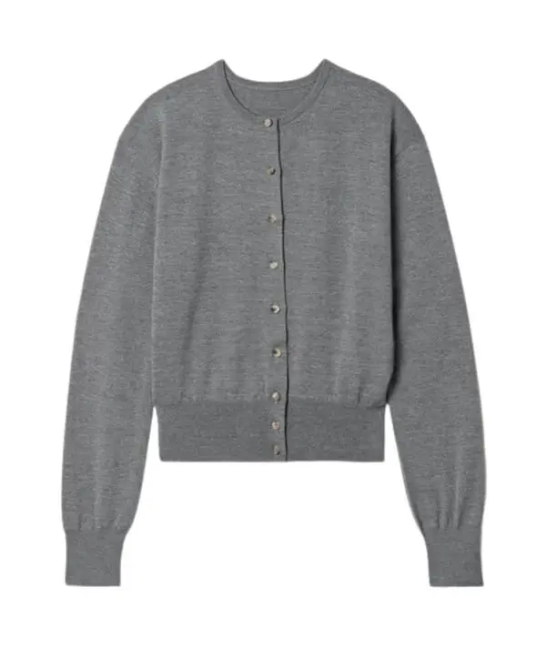 Khaite Jackie Wool-blend Cardigan - Gray