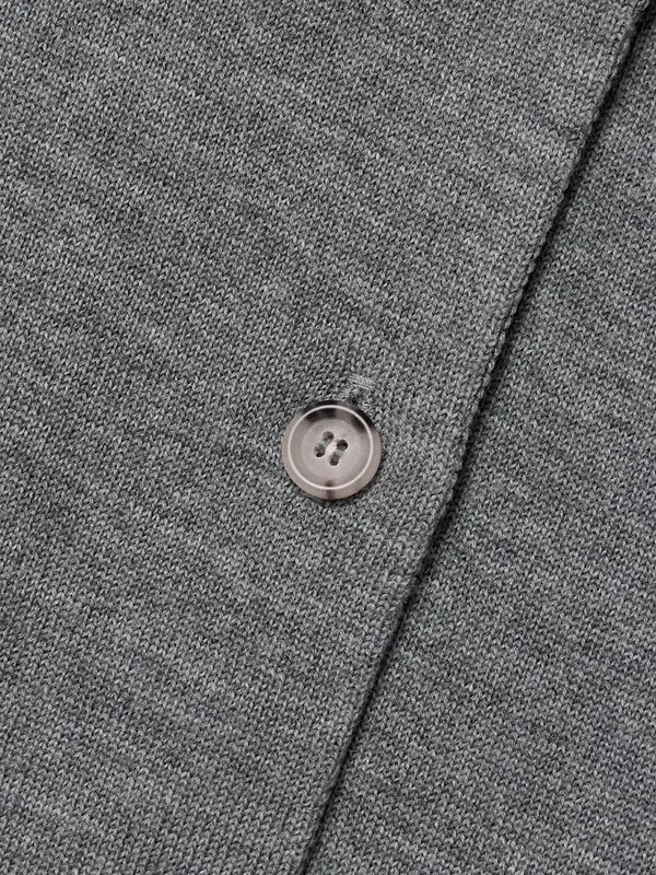 Khaite Jackie Wool-blend Cardigan - Gray