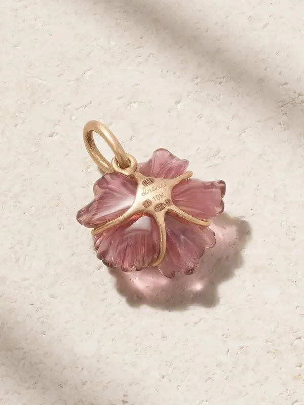 Irene Neuwirth Tropical Flower Tourmaline And Sapphire Pendant