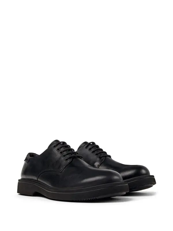 Camper Norman Leather Derby Shoes - Black