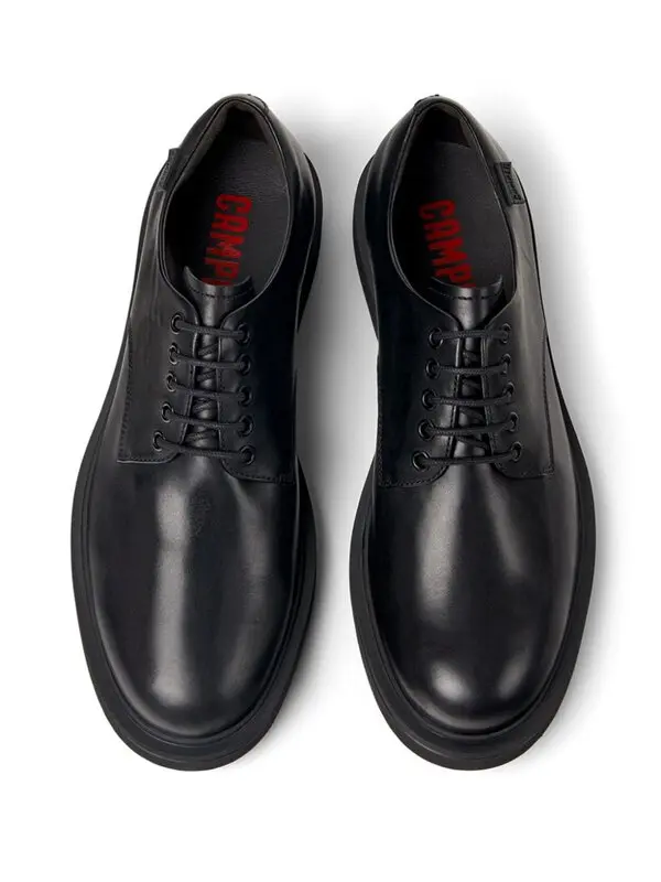 Camper Norman Leather Derby Shoes - Black