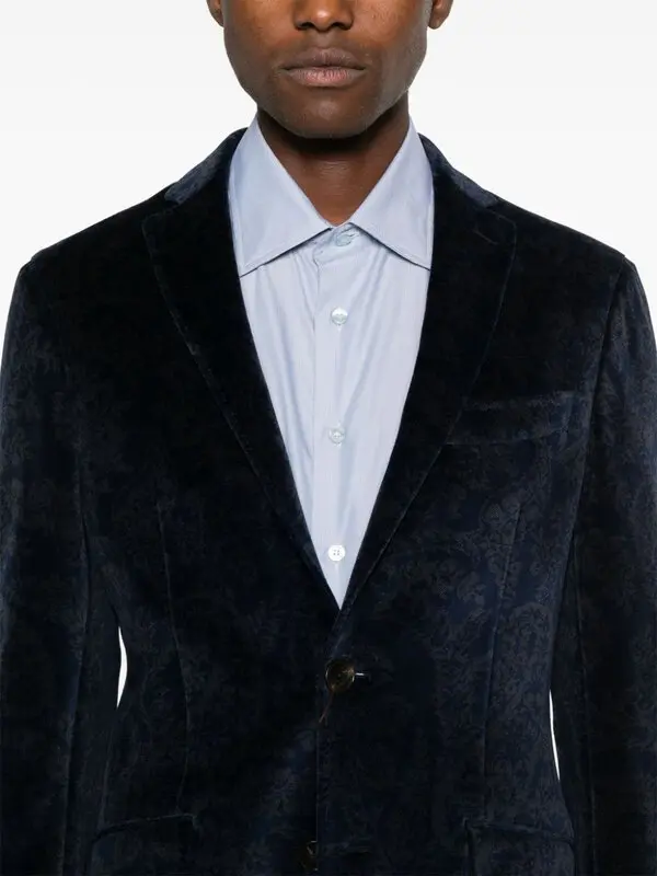 Etro Paisley-print Velvet Blazer