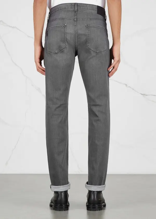 Paige Federal Straight-leg Jeans - Grey
