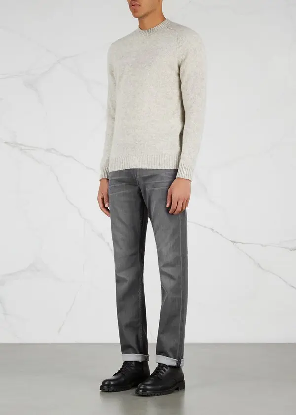 Paige Federal Straight-leg Jeans - Grey