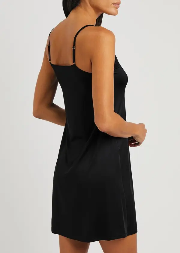 hanro satin deluxe slip dress Hanro Satin Deluxe Bodydress - Natural XL
