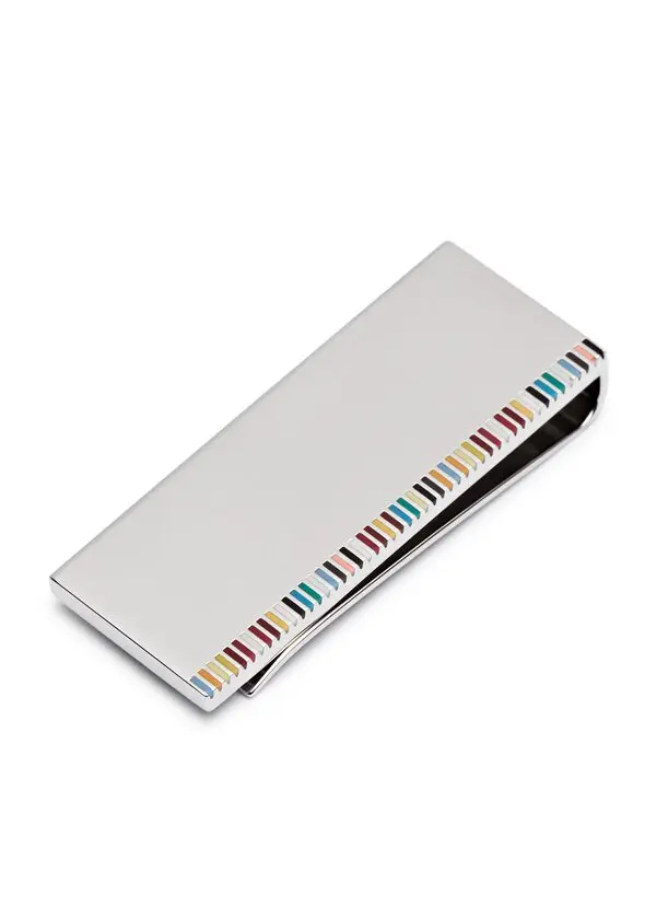 Paul Smith Logo-Engraved Money Clip - Silver | Editorialist
