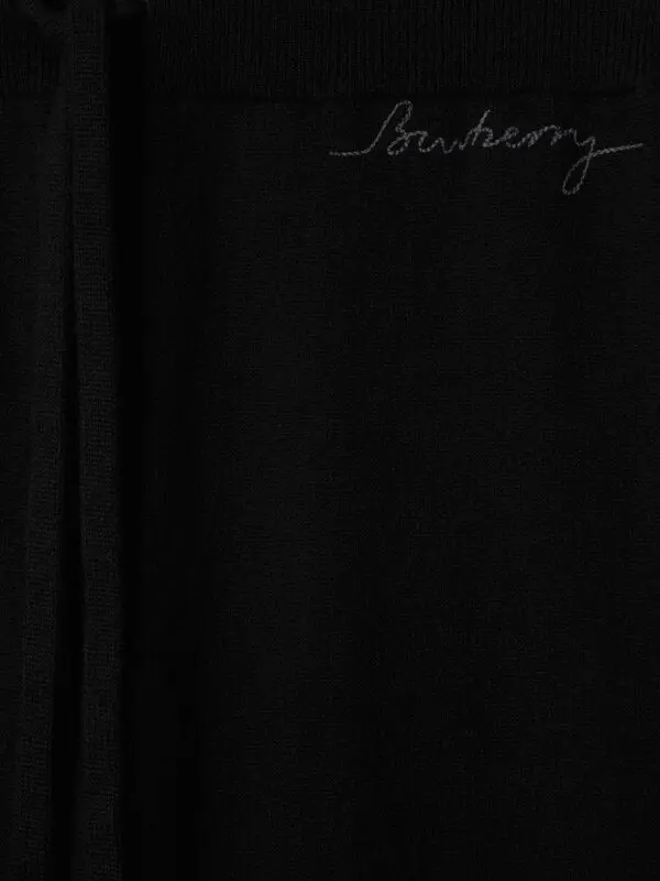 Burberry Cashmere Jogging Pants - Black