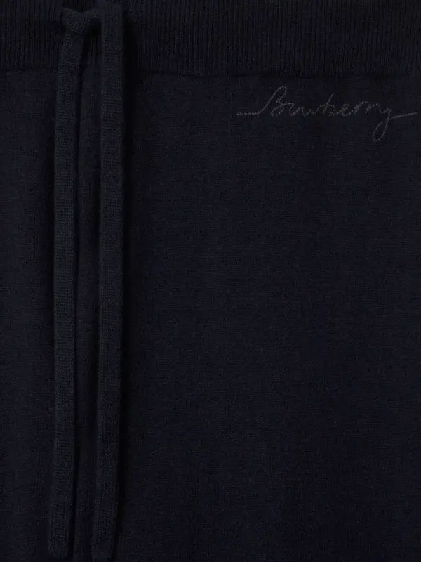 Burberry Cashmere Jogging Pants - Black