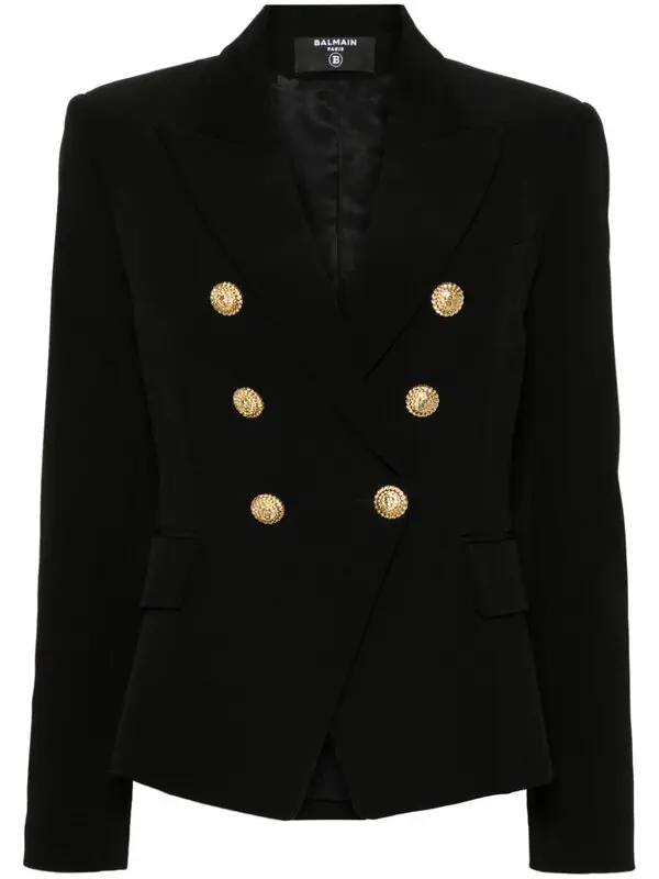 Balmain Double-breasted Blazer - Black