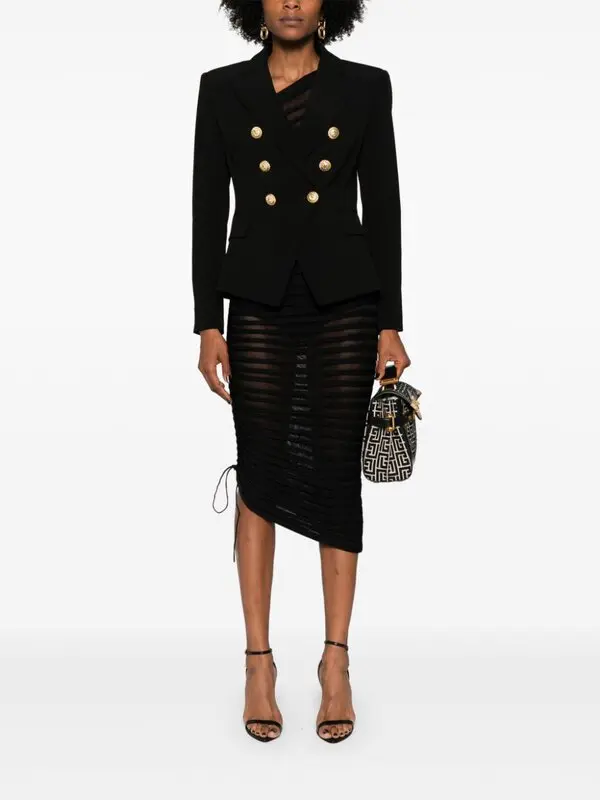 Balmain Double-breasted Blazer - Black