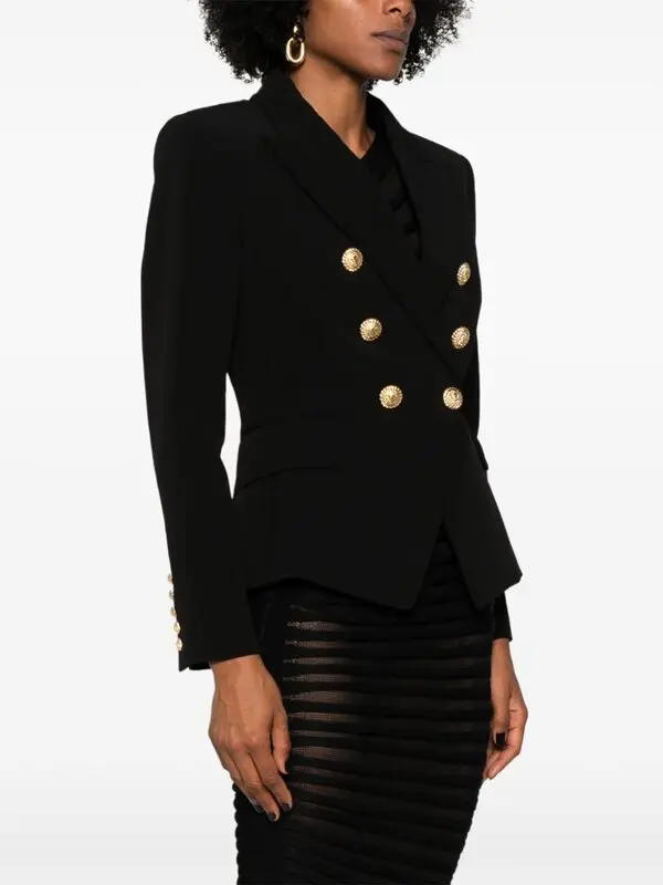 Balmain Double-breasted Blazer - Black