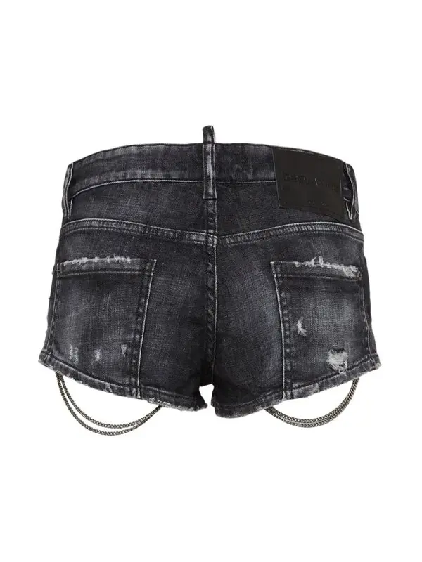 Dsquared2 Chain-detail Denim Mini Shorts
