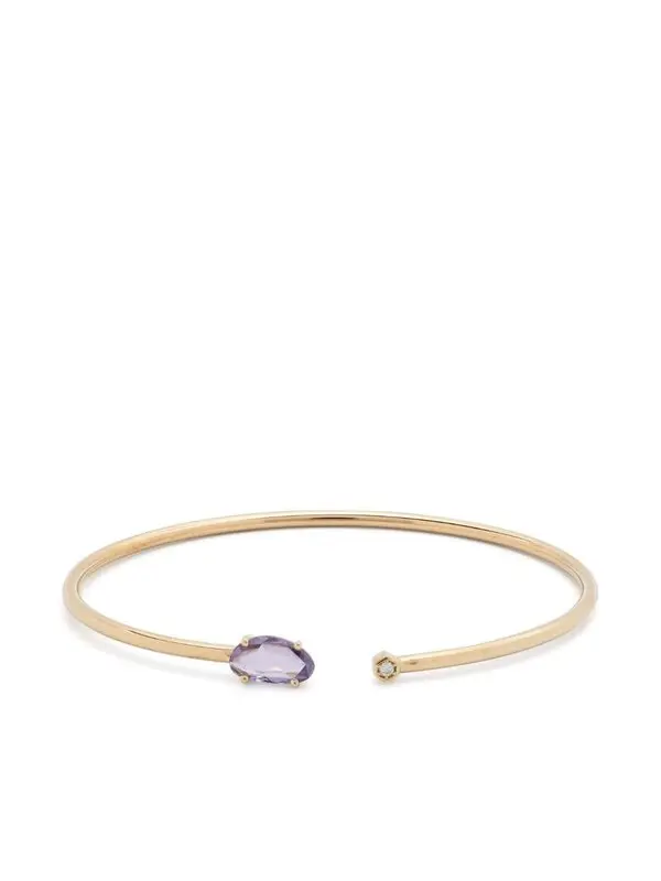 Jia Jia 14kt Yellow Pink Sapphire Cuff Bracelet - Gold