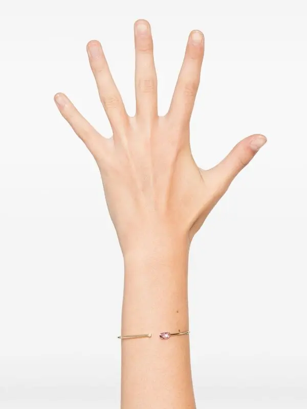 Jia Jia 14kt Yellow Pink Sapphire Cuff Bracelet
