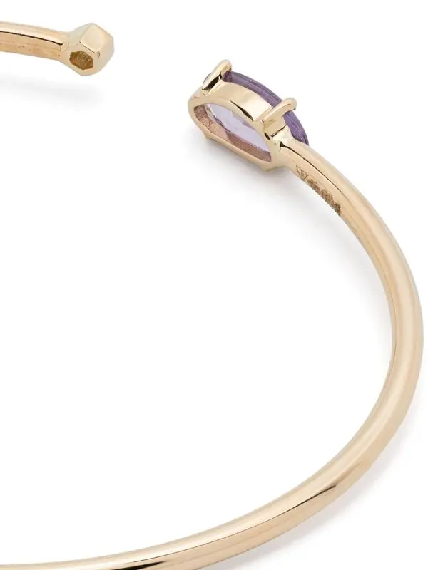 Jia Jia 14kt Yellow Pink Sapphire Cuff Bracelet