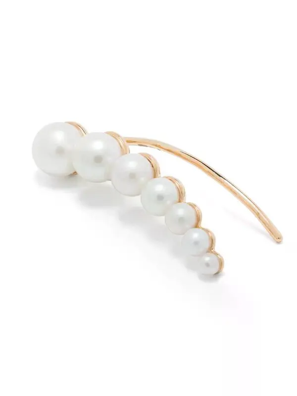Sophie Bille Brahe Croissant Japonais Single Earring - Grey