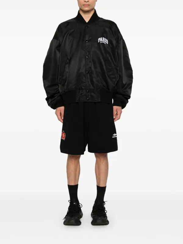 Balenciaga Soccer Baggy Shorts - Black | Editorialist