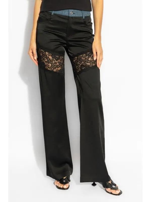 Blumarine Panelled Straight Trousers