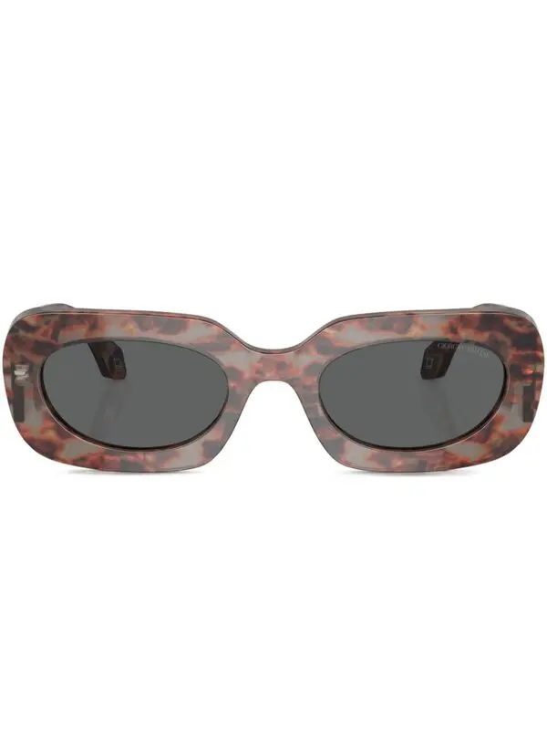Giorgio Armani Logo-print Sunglasses - Grey