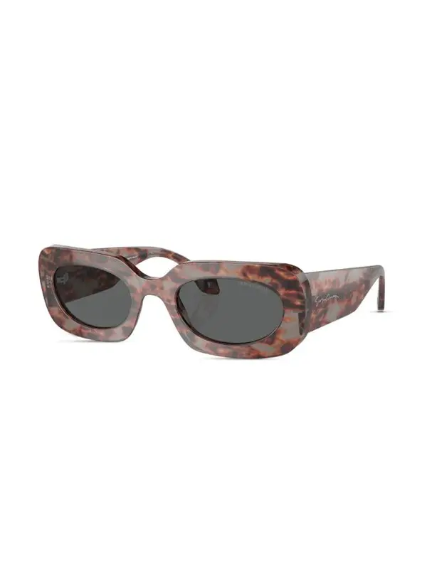 Giorgio Armani Logo-print Sunglasses - Grey