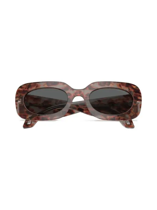 Giorgio Armani Logo-print Sunglasses - Grey