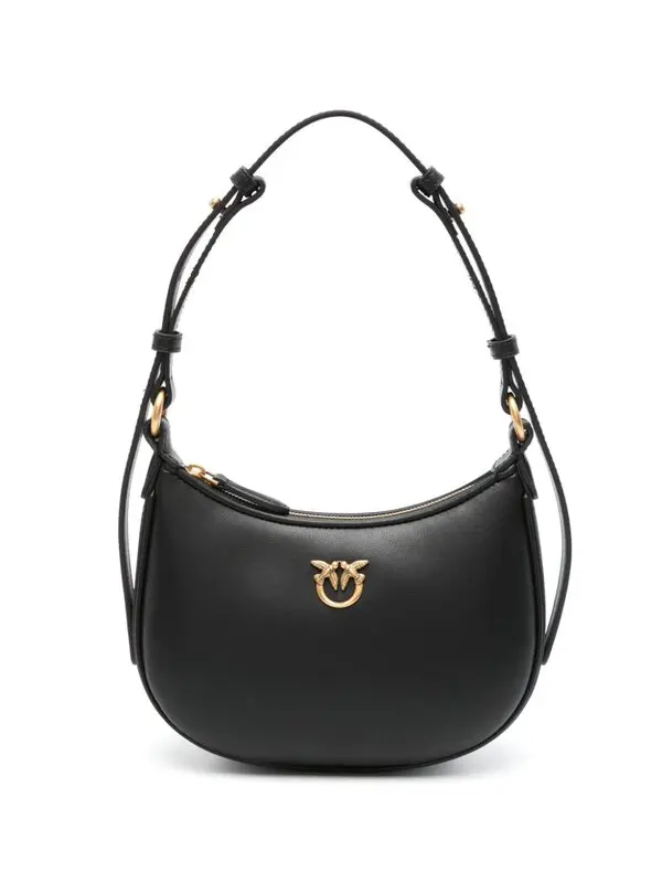 Pinko Half Moon Baby Leather Shoulder Bag