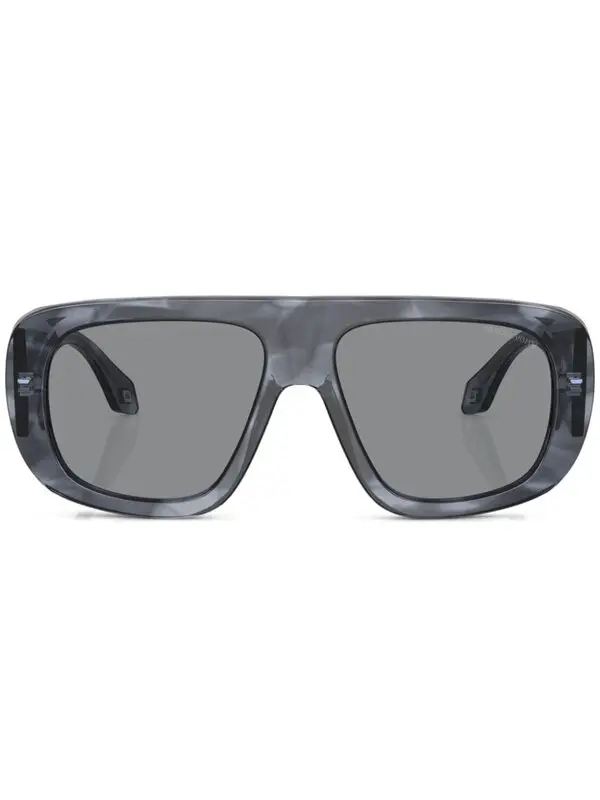 Giorgio Armani Logo-print Sunglasses - Grey