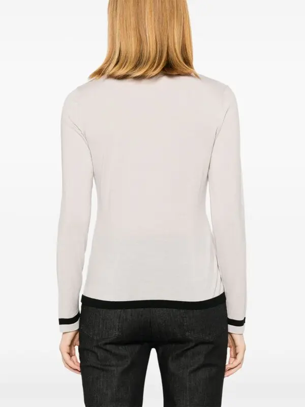 Max Mara Trimmed V-neck Cardigan - Neutrals