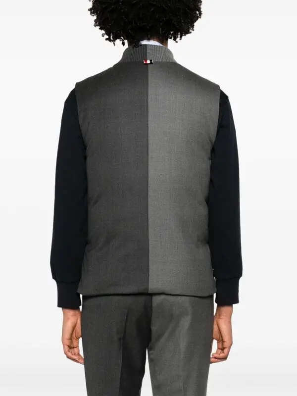 Thom Browne Baseball-collar Wool Gilet