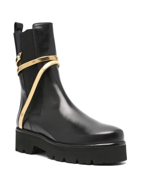 Rene Caovilla 45mm Snake-detail Boots