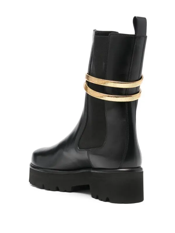 Rene Caovilla 45mm Snake-detail Boots