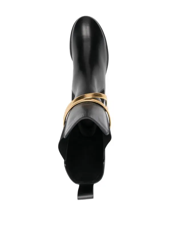 Rene Caovilla 45mm Snake-detail Boots