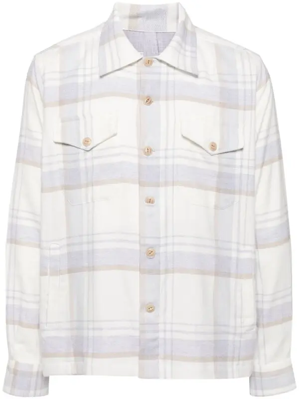 Eleventy Checked Cotton Shirt