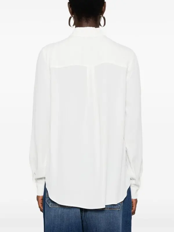Pinko Crepe De Chine Shirt - White