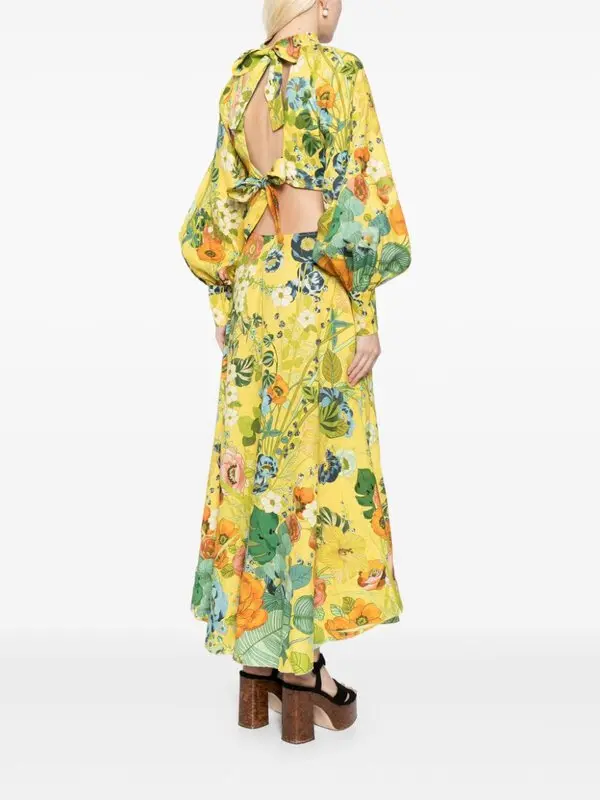 ALEMAIS Cresida Cutout Midi Dress
