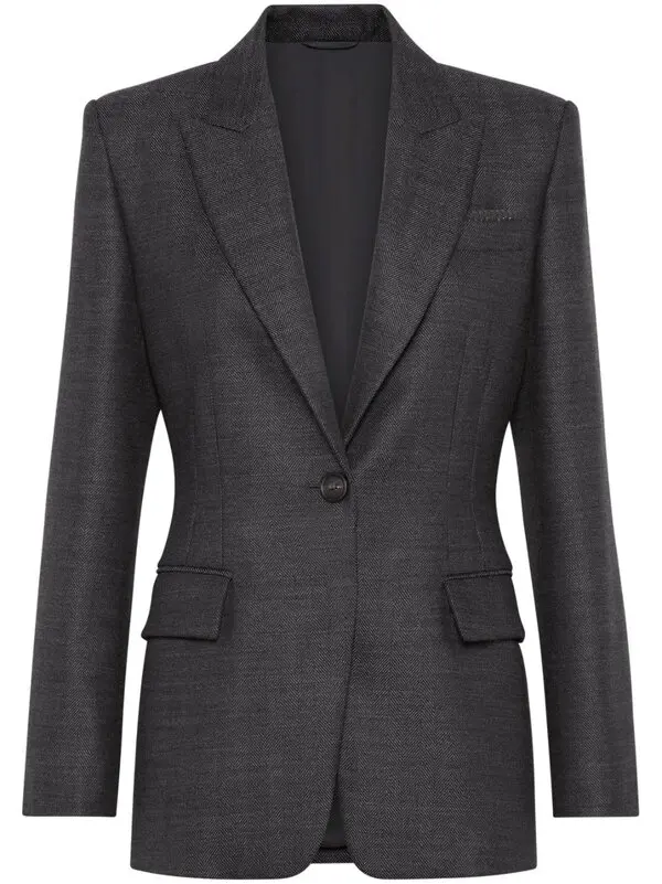 Brunello Cucinelli Single-breasted Virgin-wool Blazer