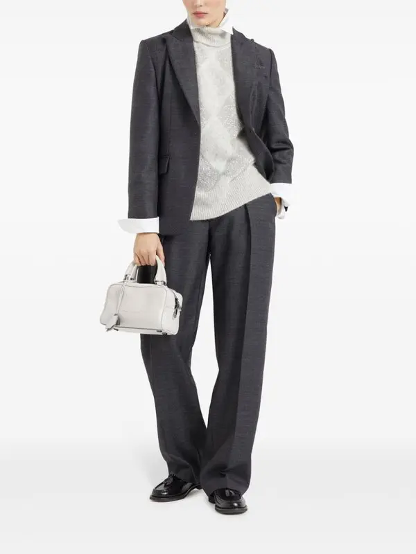 Brunello Cucinelli Single-breasted Virgin-wool Blazer