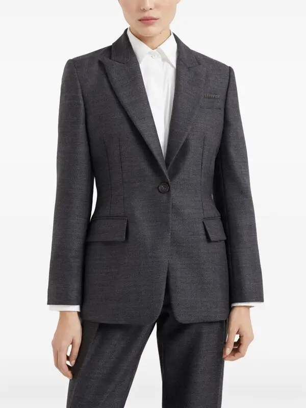 Brunello Cucinelli Single-breasted Virgin-wool Blazer