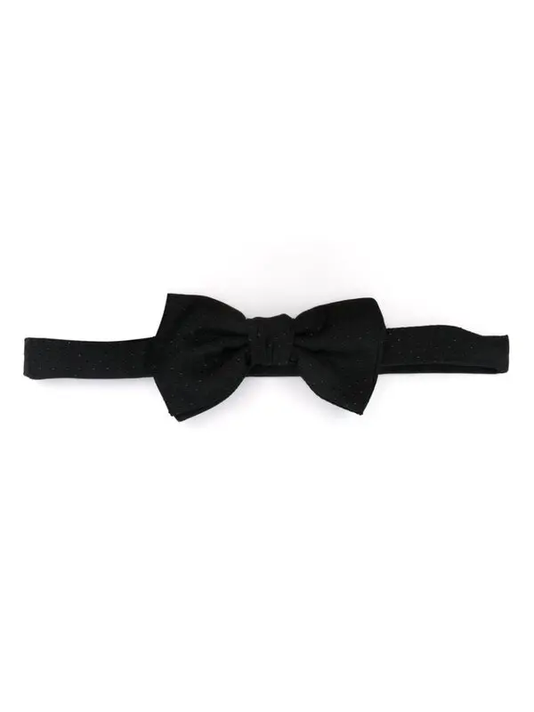 LANVIN Satin Bow Tie - Black