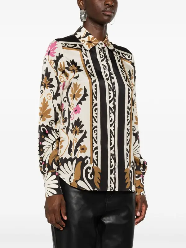 Pinko Nora Floral Print Shirt