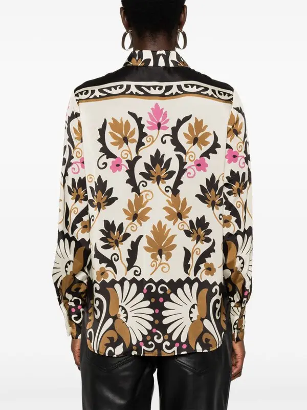 Pinko Nora Floral Print Shirt