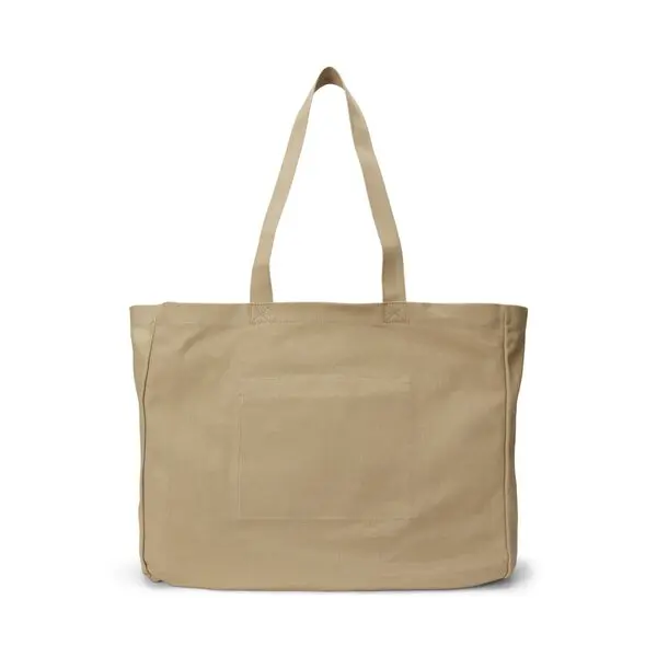 Ralph Lauren Canvas Tote With Embroidered Logo - Tan