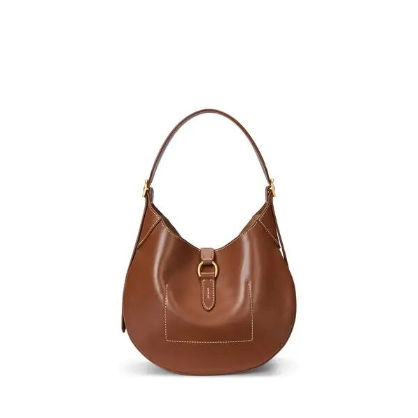 Ralph Lauren Polo Id Leather Small Shoulder Bag - Cuoio