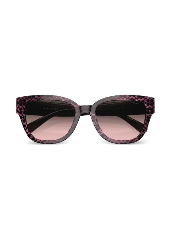 COACH® Monogram Pattern Square Sunglasses